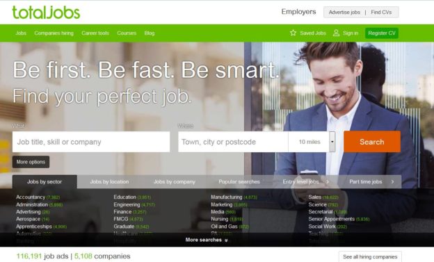Top 5 of the most visited job sites in the UK | Jobboard Finder