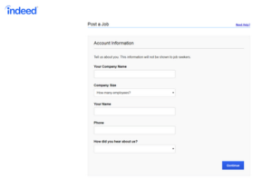 How to post a job on Indeed?